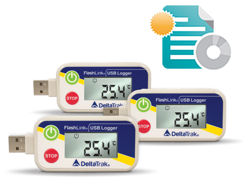 FlashLink USB Reusable Data Logger Starter kit, Model 20909 Deltatrak Usa – PT. SUMBER ARUM ABADI