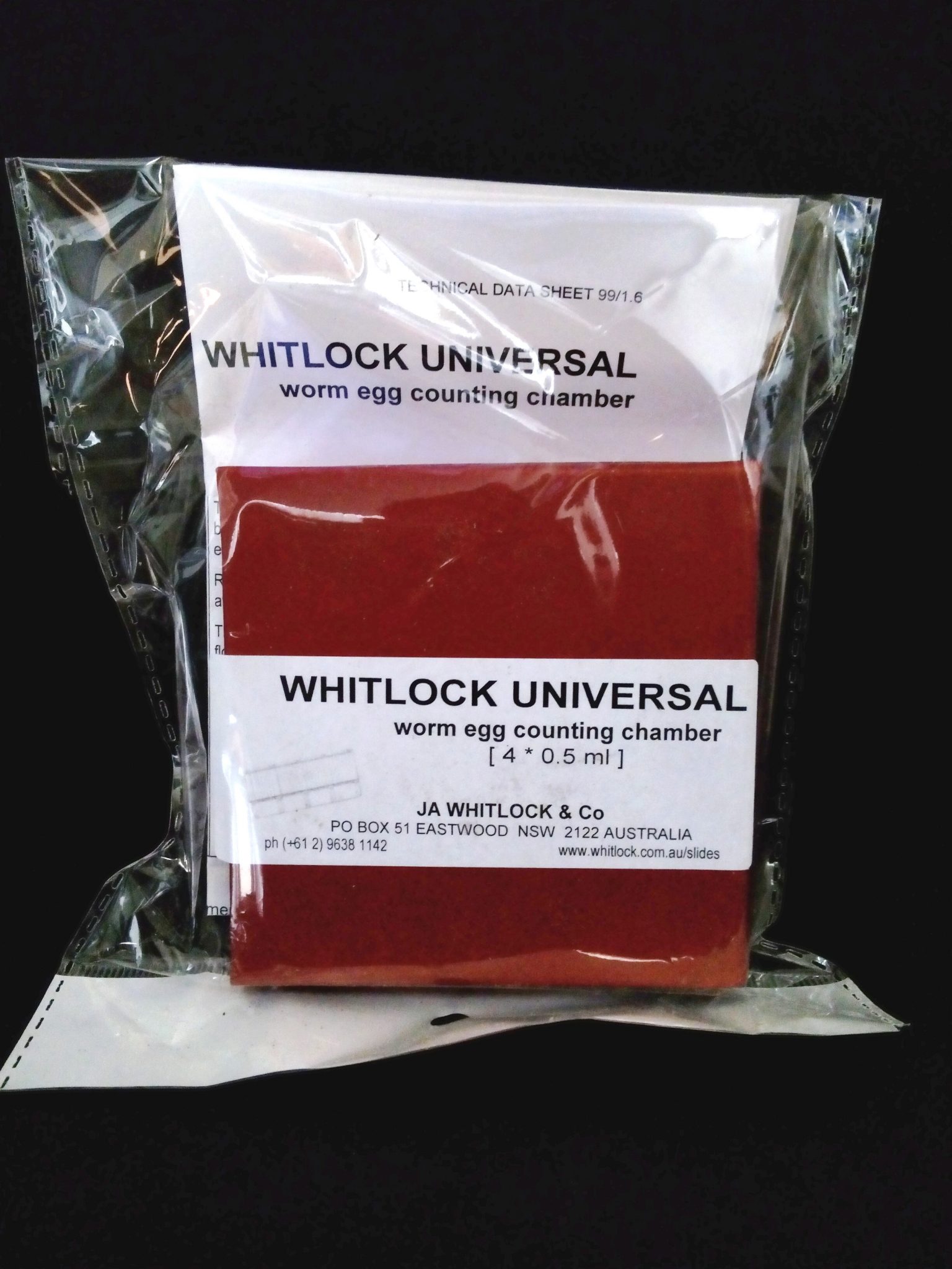 Whitlock Universal Worm Egg Counting Chamber 4x 0.5 Ml JA Whitlock Co ...